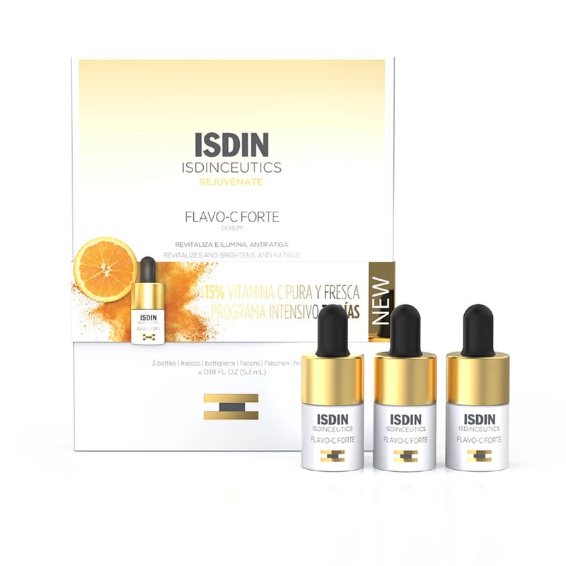 Set Sérum Isdinceutics Rejuvenate Flavo C Forte Isdin Incluye : 3 ...