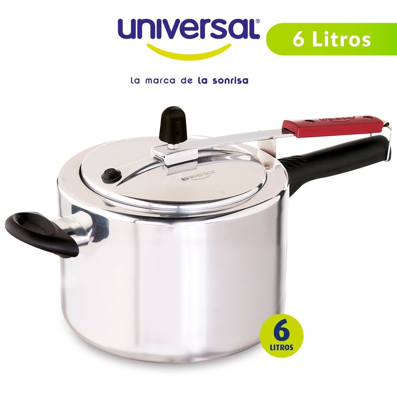 Olla a Presión Universal Aluminio 6 lt UNIVERSAL | falabella.com