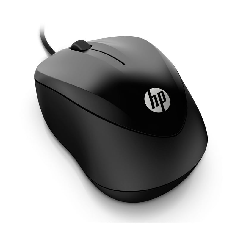 Mouse HP Wired 1000 cable 1,5m | Conexión USB | | Diseño ambas manos ...