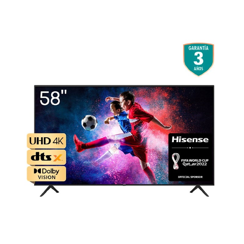 Televisor Hisense 58 Pulgadas Uhd 4K Smart Tv HISENSE | falabella.com