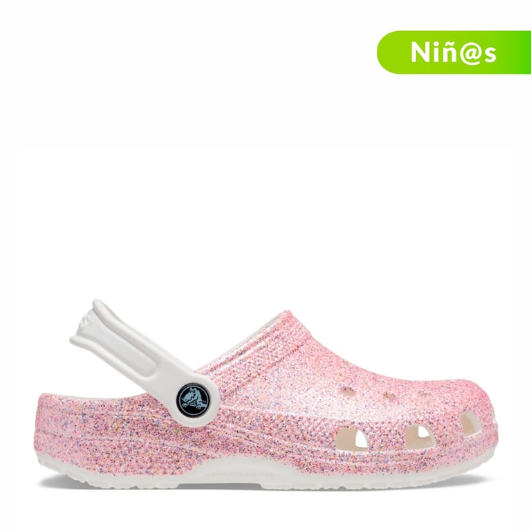Sandalias Crocs Classic Glitter Clog Niña | Chanclas Crocs de Moda ...