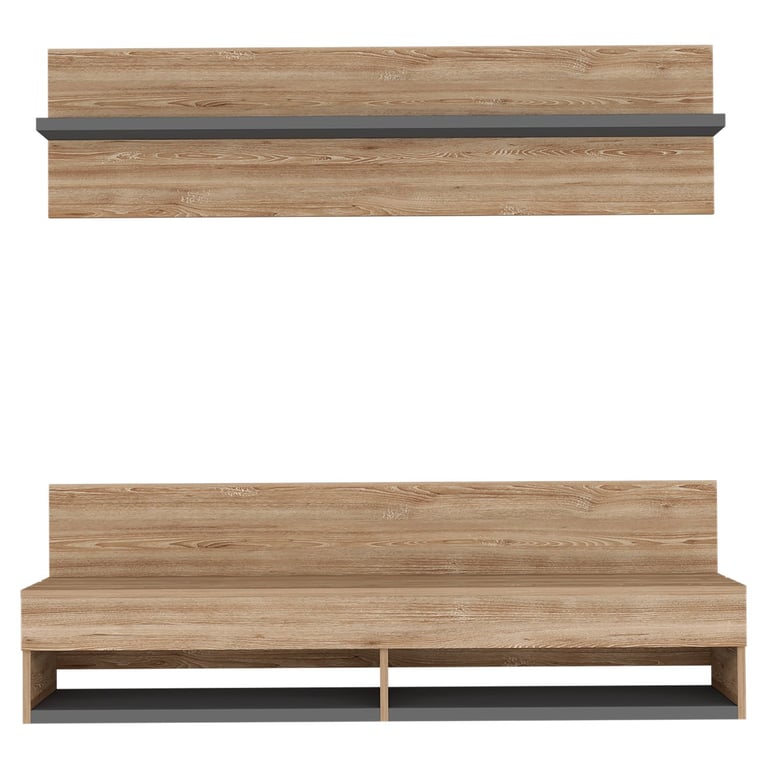 Panel para TV Moderno de 1377 x 1346 x 352 cm para Televisores de Hasta ...