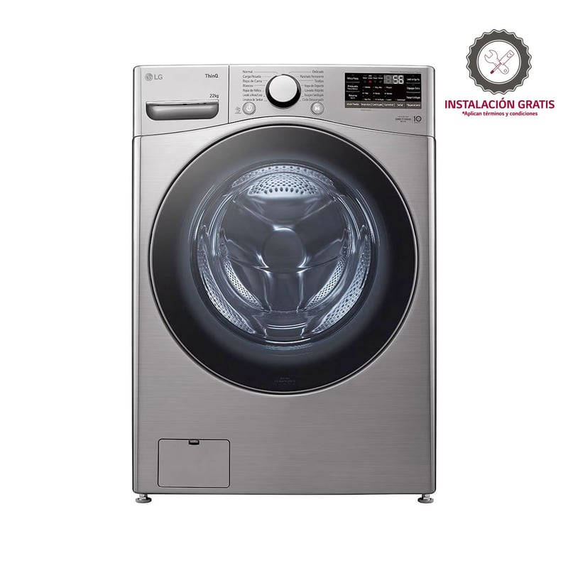 Lavadora LG Carga frontal 22 KG WM22VV26R LG | falabella.com