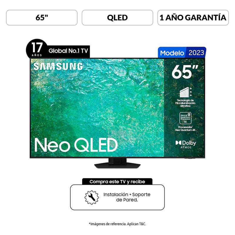 Televisor Samsung 65 pulgadas QLED 4K Ultra HD Smart TV SAMSUNG ...