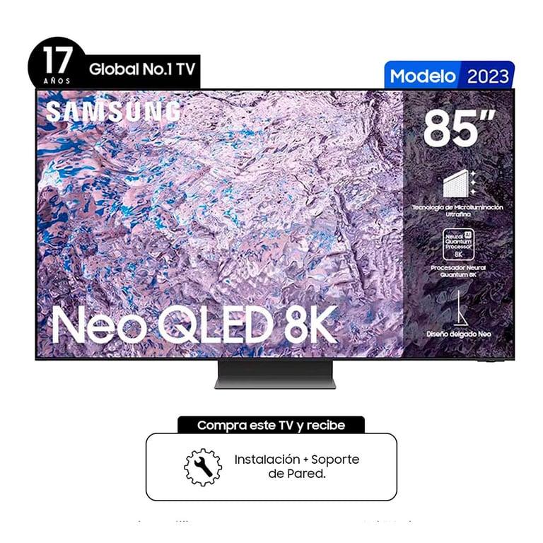 Televisor Samsung 85 pulgadas QLED 4K Ultra HD Smart TV SAMSUNG ...