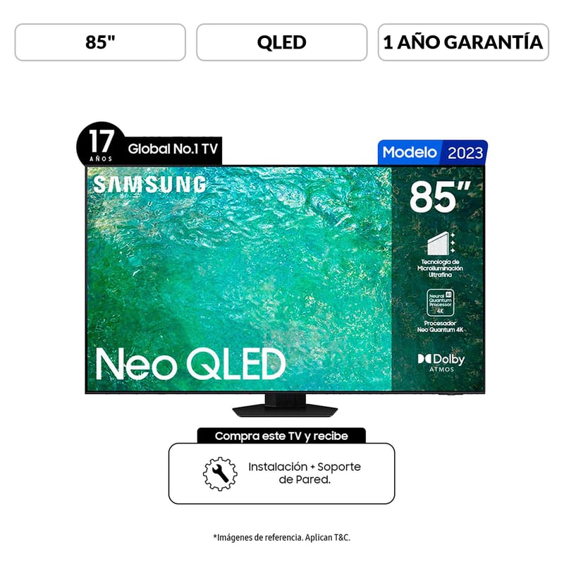 Televisor Samsung 85 pulgadas QLED 4K Ultra HD Smart TV QN85QN85 ...