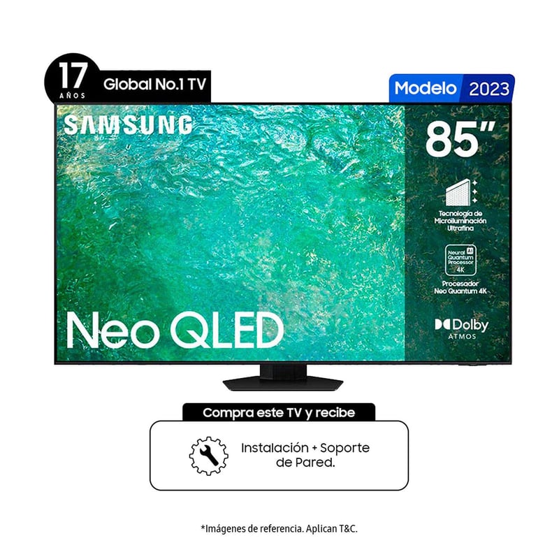 Televisor Samsung 85 pulgadas QLED 4K Ultra HD Smart TV QN85QN85 ...