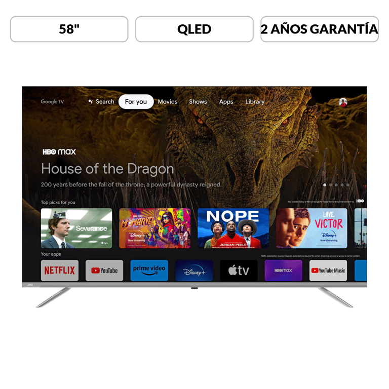 Televisor JVC | 58 pulgadas QLED 4K UHD | LT-58KD738 JVC | falabella.com