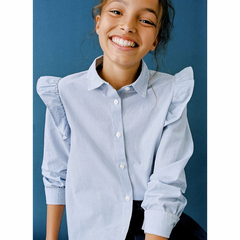Camisa con boleros manga larga para Niña MANGO MANGO | falabella.com