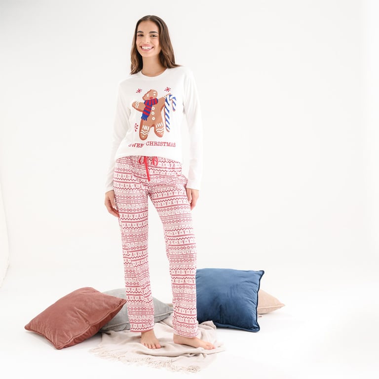 Pijama completa con pantalón para Mujer Larga Manga larga Sybilla ...