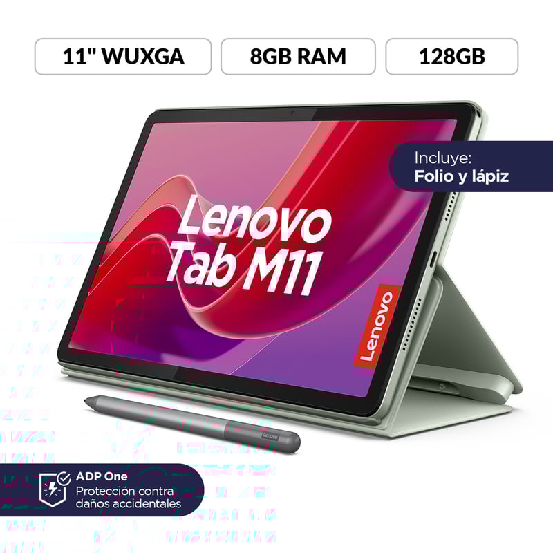 Tablet Lenovo M11 128GB | Incluye Protector y Lapiz | Pantalla 10.95 ...