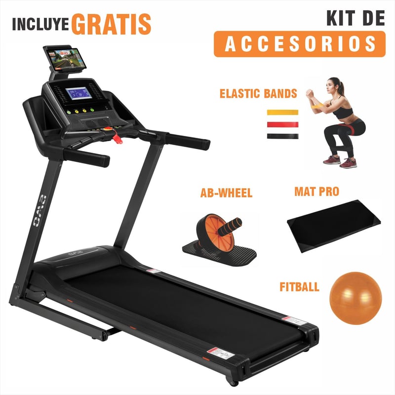 Caminadora Trotadora eléctrica plegable con bluetooth incluye kit de accesorios OMA 6610CA OMA ...