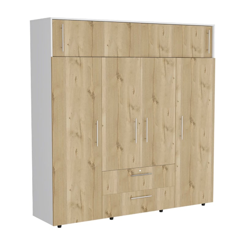 Clósets Moderno en Aglomerado MDP 6 Puertas 2 Cajones 204 x 200.1 x 50. ...