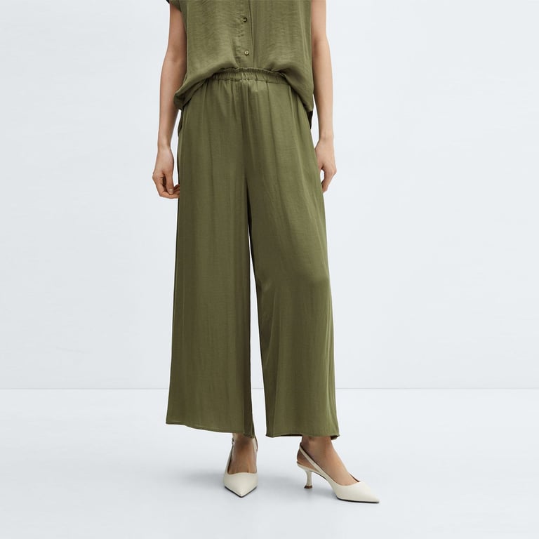 Pantalón Wide Leg para Mujer Tiro alto MANGO MANGO | falabella.com