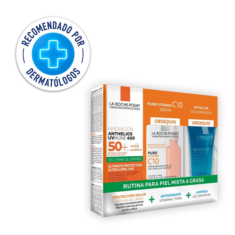 Set Rutina para Piel Mixta a Grasa La Roche Posay: incluye 2 obsequios ...