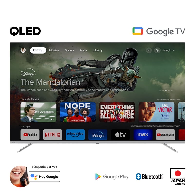 Televisor JVC 65 pulgadas QLED 4K Ultra HD Smart TV JVC | falabella.com