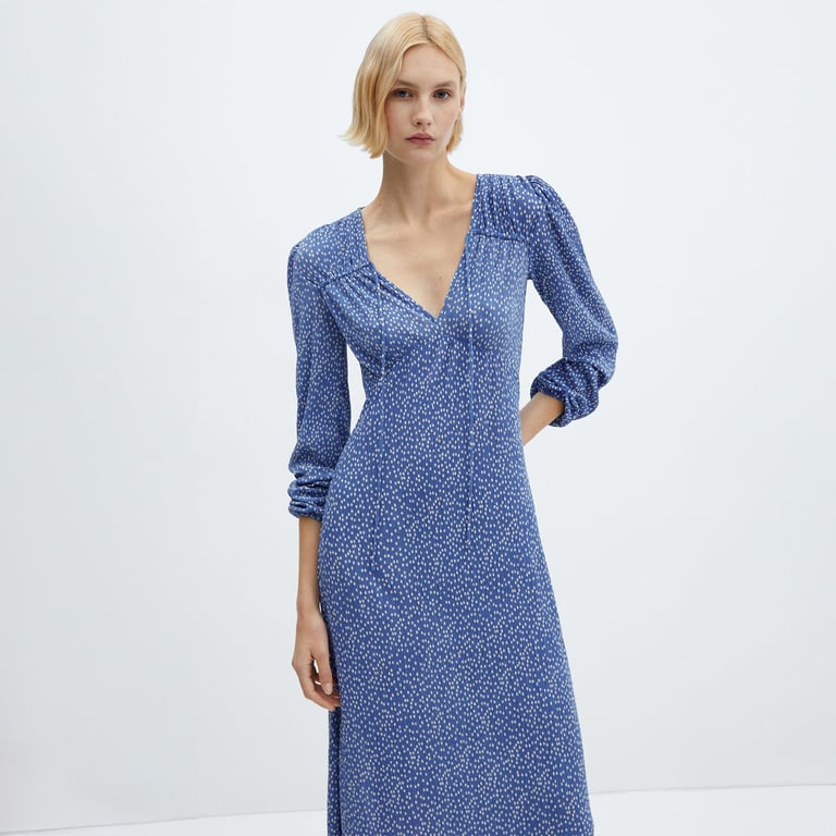 Vestido Mujer Medio con Estampado MANGO MANGO | falabella.com
