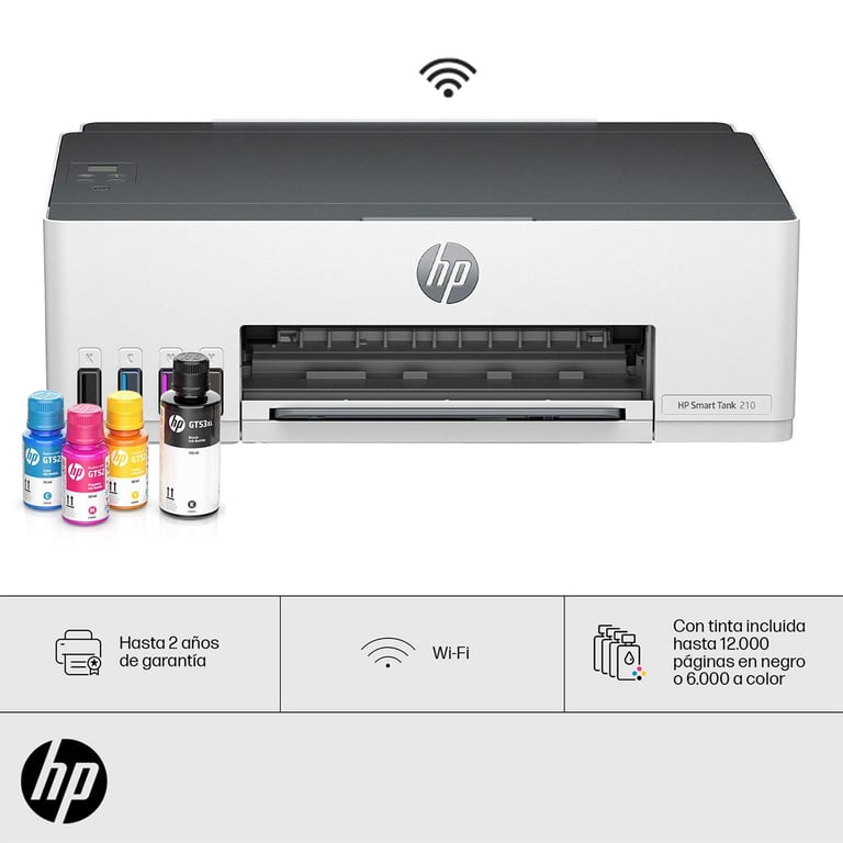 Impresora HP Smart Tank 210 Color Conexión inalámbrica HP | falabella.com