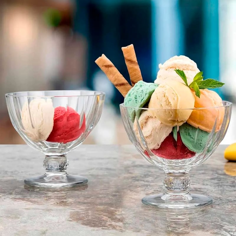 Copa de helado Pasabache Vidrio 2 Piezas | falabella.com