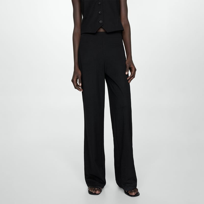 Pantalón Recto Mujer Tiro medio Tejido MANGO MANGO | falabella.com