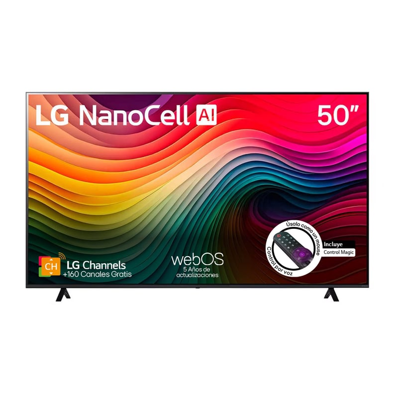 Televisor LG NANO CELL 50 pulgadas 4K UHD Smart TV AI webOS24, 50NANO80TSA LG | falabella.com