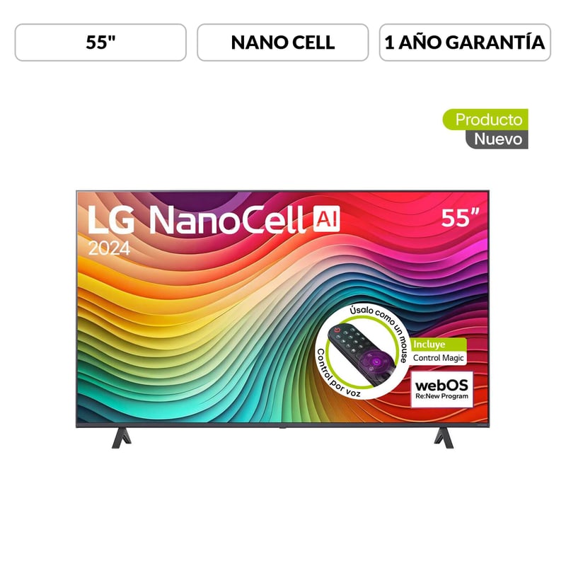 Televisor LG | 55 pulgadas NANO CELL 4K UHD | 55NANO80TSA LG ...
