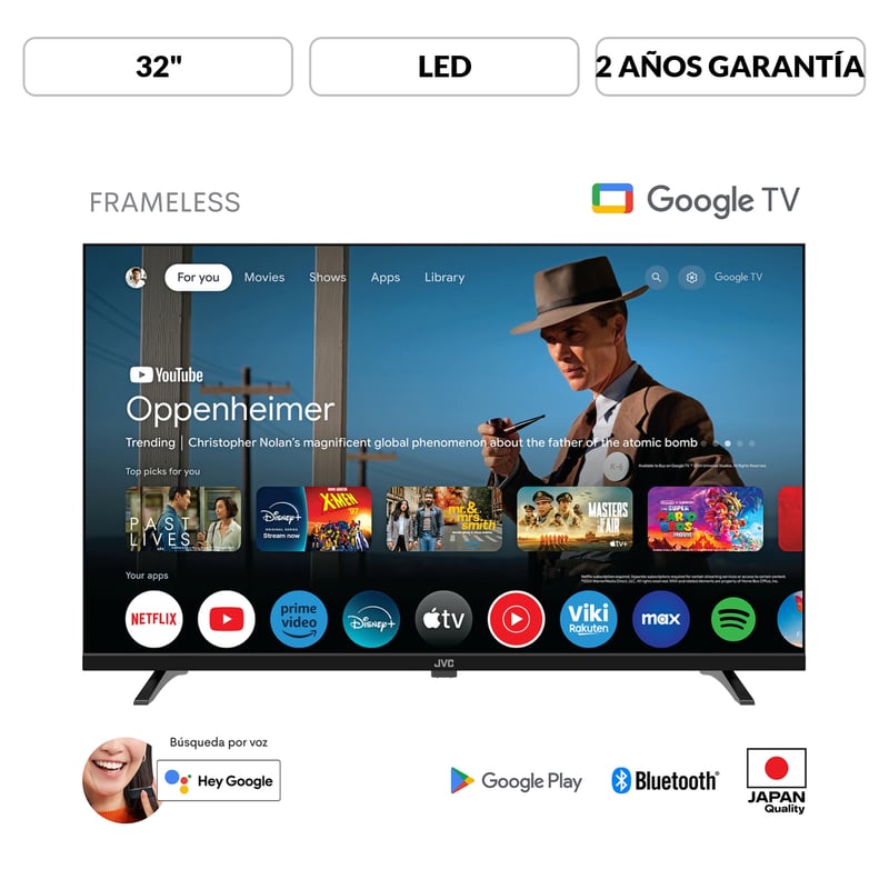 Televisor JVC | 32 pulgadas LED HD | LT-32KM148 JVC | falabella.com
