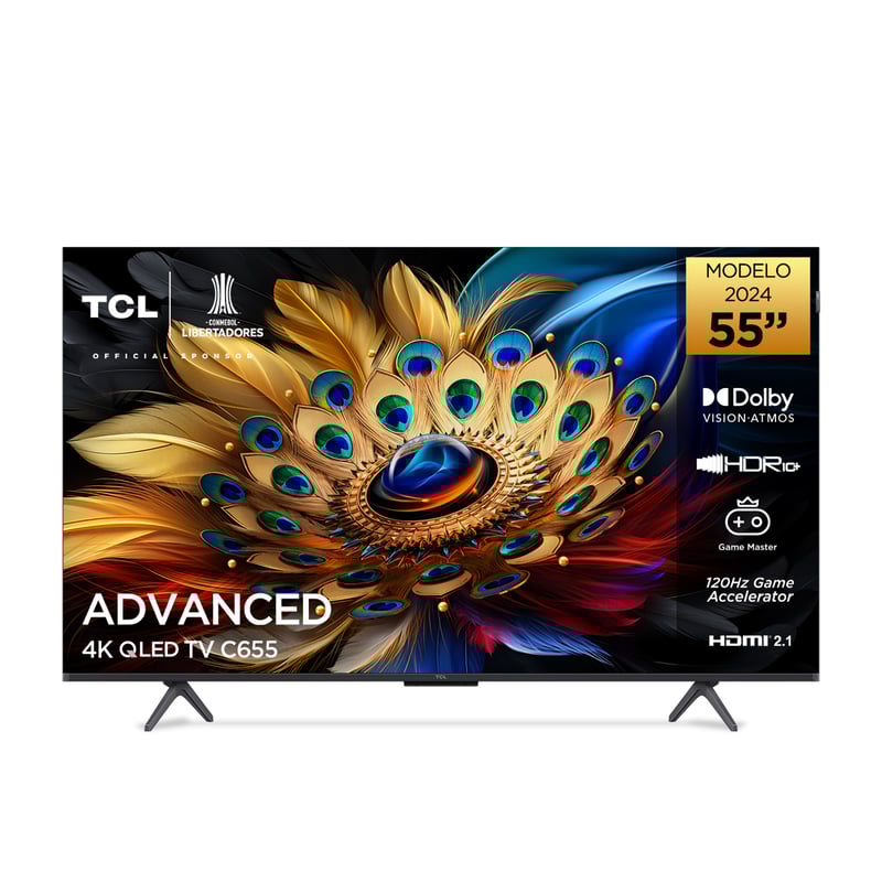 Televisor TCL 55 pulgadas QLED 4K Ultra HD Smart TV TCL | falabella.com