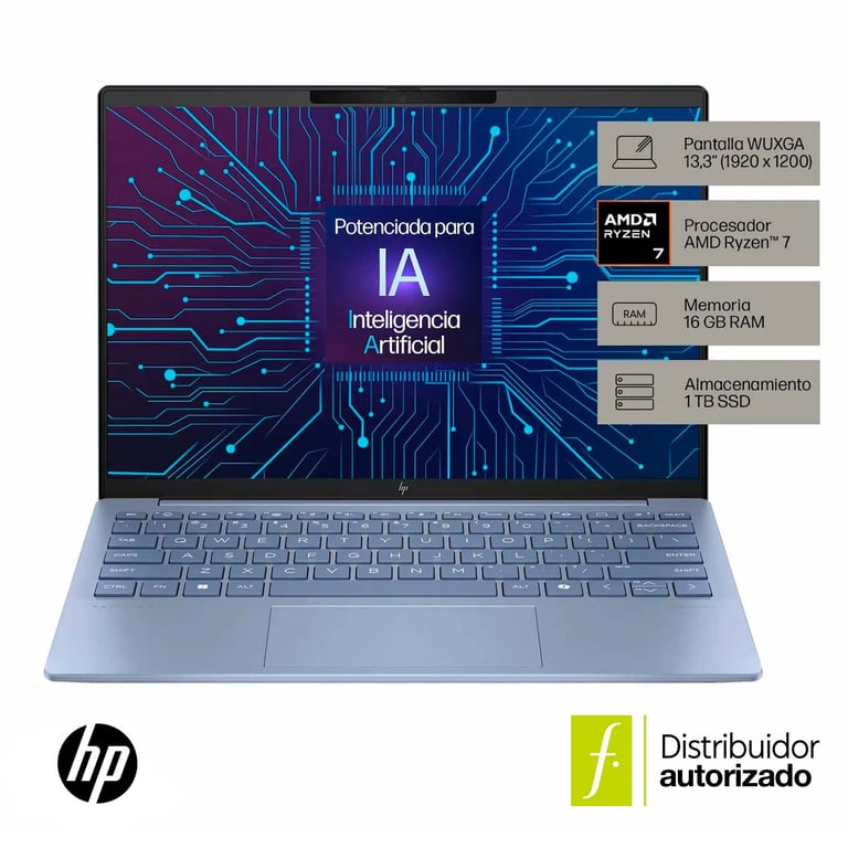 Portátil HP Pavilion Aero | AMD Ryzen 7 con IA | 16GB RAM | 1TB SSD ...