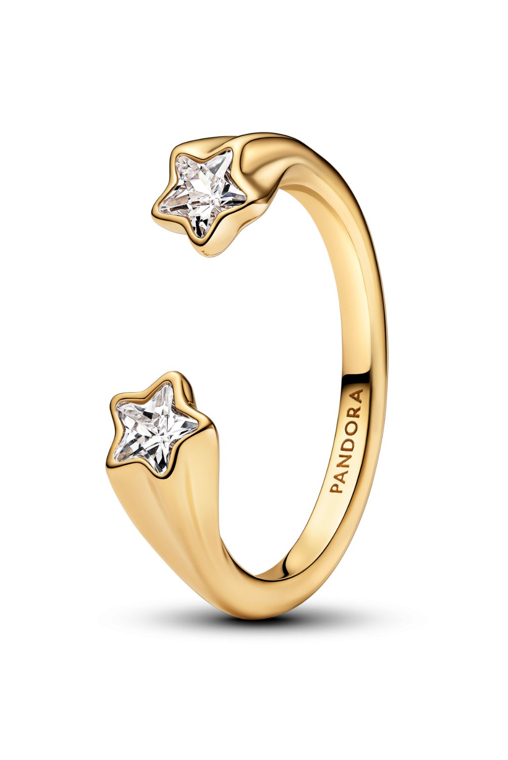 Anillo Pandora Estrellas Fugaces Recubrimiento En Oro 14k PANDORA ...