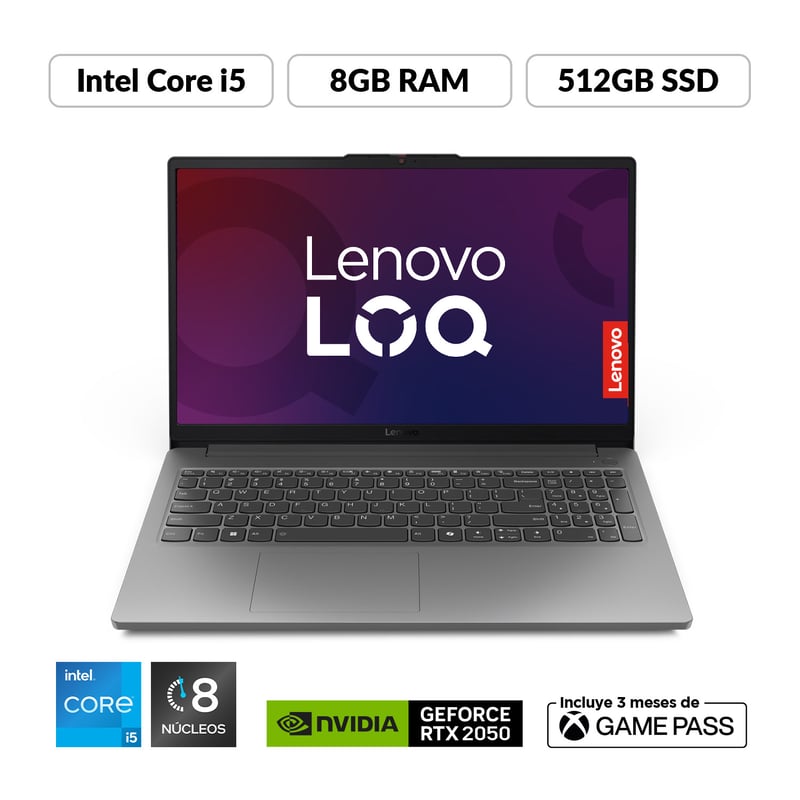 Portátil Gamer Lenovo LOQ| Geforce RTX 2050 |Intel Core i5 Serie HX ...