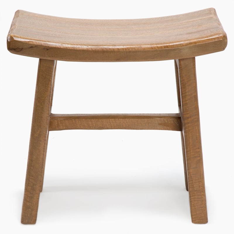 Butaco para Exterior en Madera de Mango, Kretes 46 x 54 x 54 cm ...