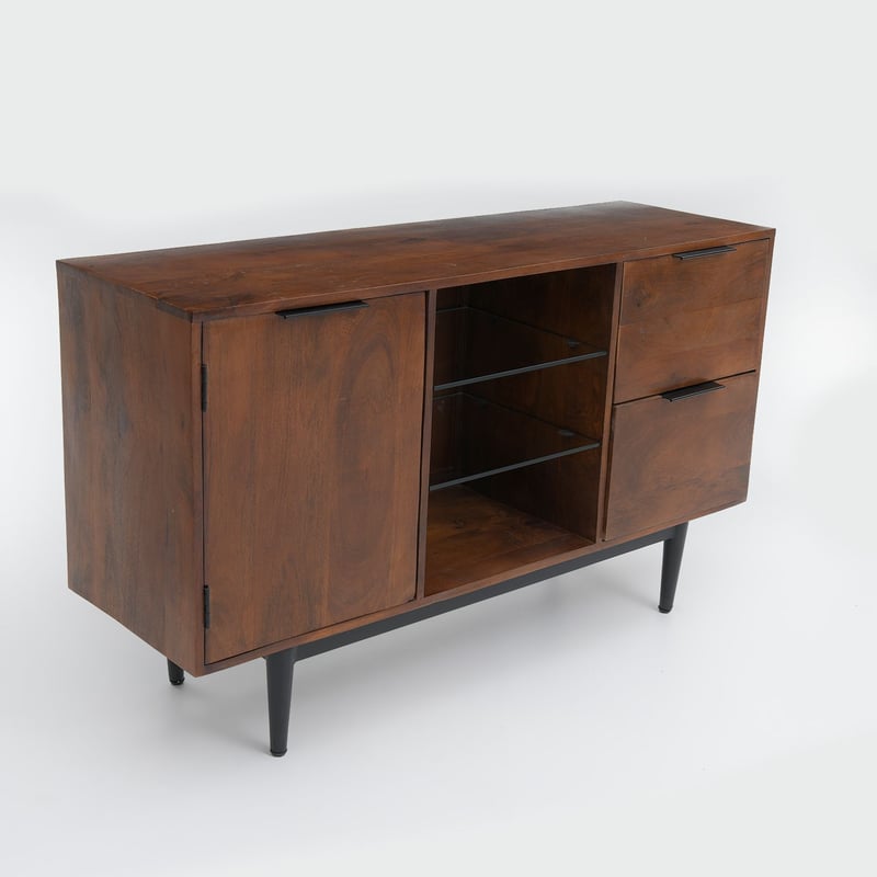 Bifé Moderno 1 Puerta 2 Cajones en Madera 76 x 40 cm Basement Home ...