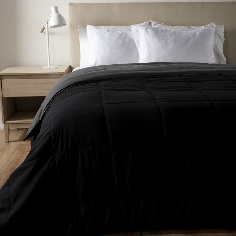 Edredón Liso de Poliéster 95GSM Estocolmo Bicolor Mica MICA | falabella.com