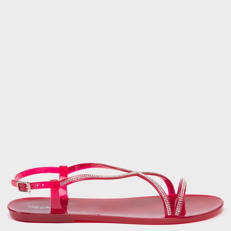 Sandalias para Mujer planas. Sandalias Mossimo rojas con apliques ...