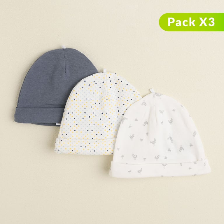 Pack de 3 Gorros para Bebé niño Yamp YAMP | falabella.com