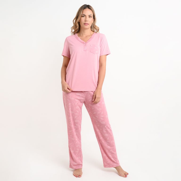 Pijama completa con pantalón Largo Manga larga para Mujer Southland ...