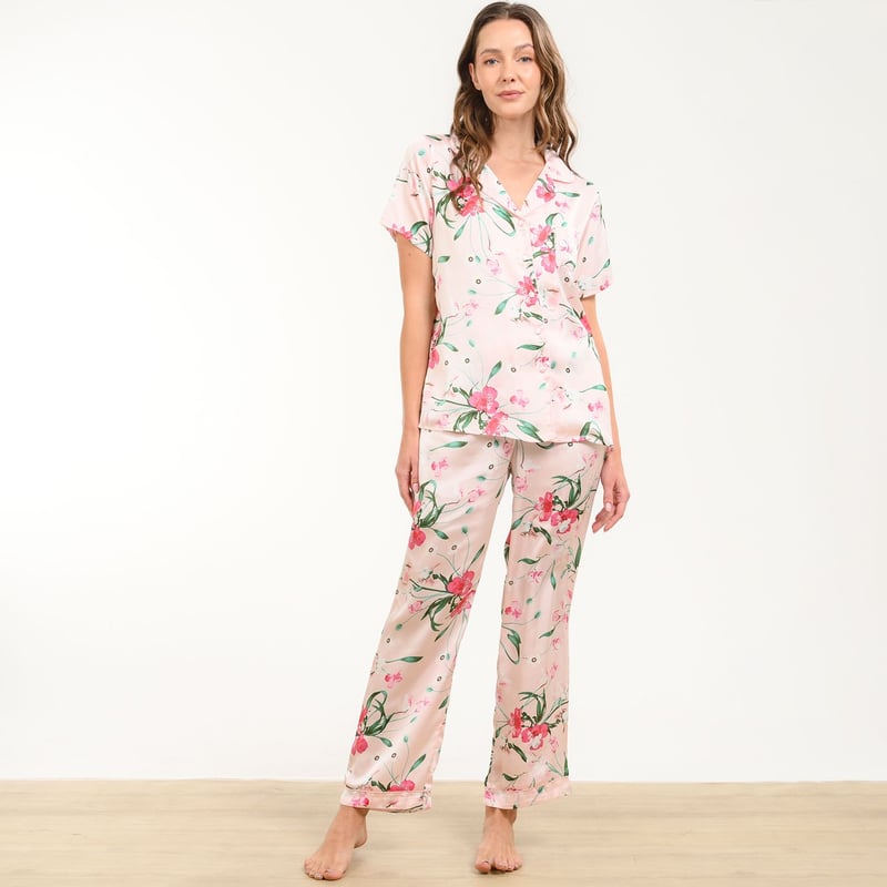 Pijama completa con pantalón para Mujer Larga Manga corta Southland ...