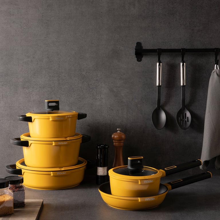 Juego de ollas Wurden: Preston. Bateria Antiadherente 9 piezas WURDEN ...