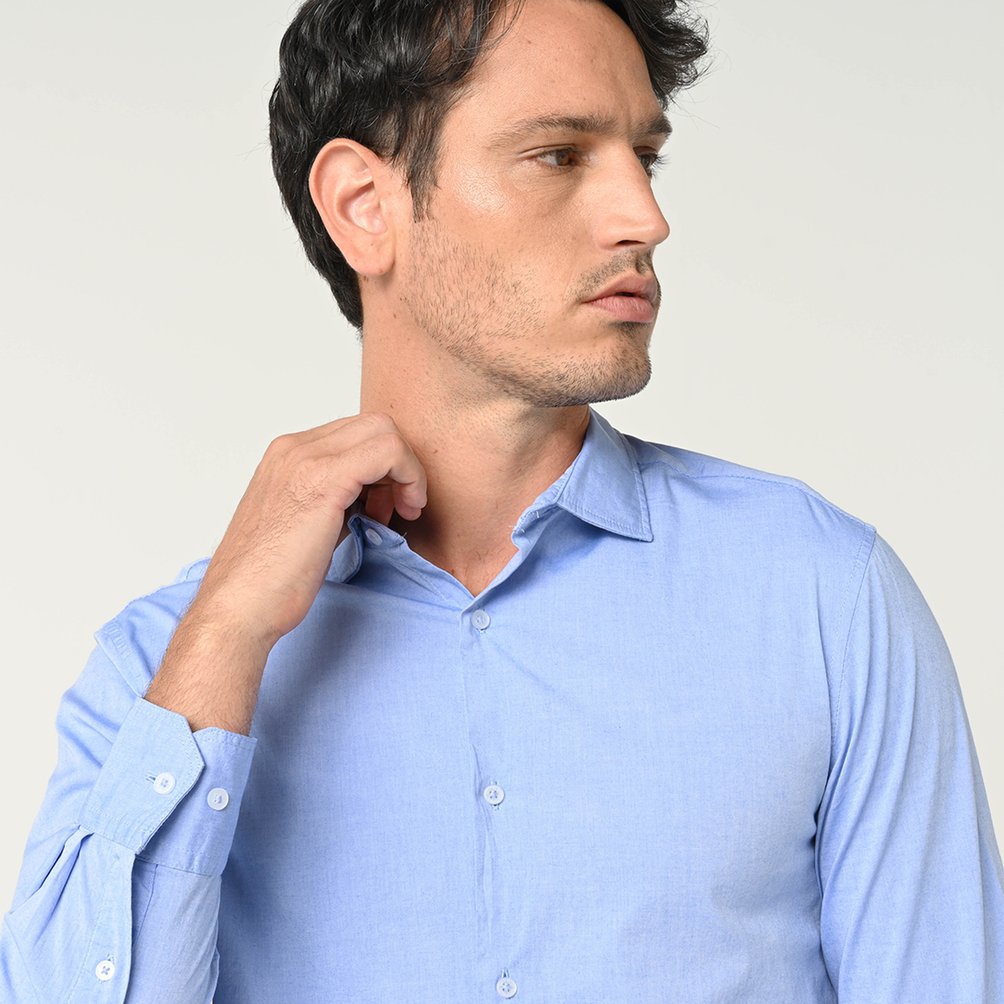 Camisa Hombre Manga larga Slim Algodón Basement BASEMENT | falabella.com
