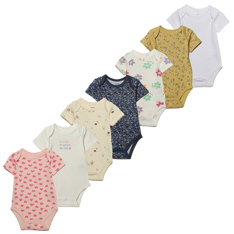 Bodies Bebé niña Pack de 7 unidades Algodón Yamp YAMP | falabella.com