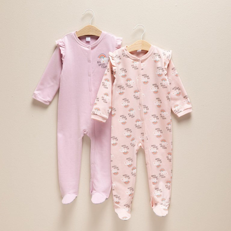 Pijama Bebé niña Pack de 2 unidades Manga larga de Algodón Yamp YAMP ...