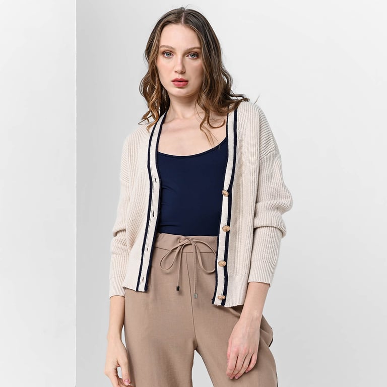 Cardigan para Mujer de Rayas Basement BASEMENT | falabella.com