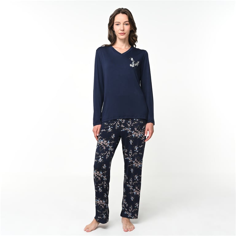 Pijama completa con pantalón Mujer Largo Manga larga Southland ...