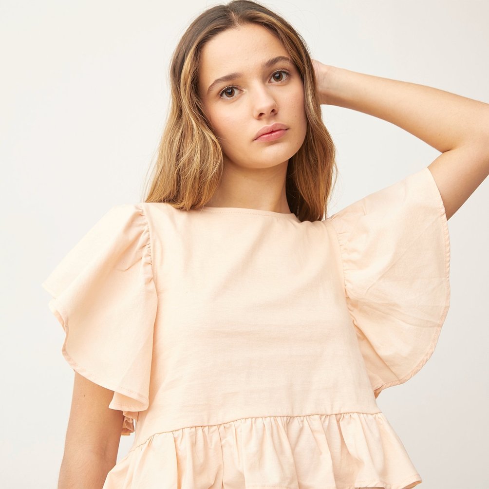 Blusa Mujer Boleros Manga corta globo de Algodón Sybilla SYBILLA ...