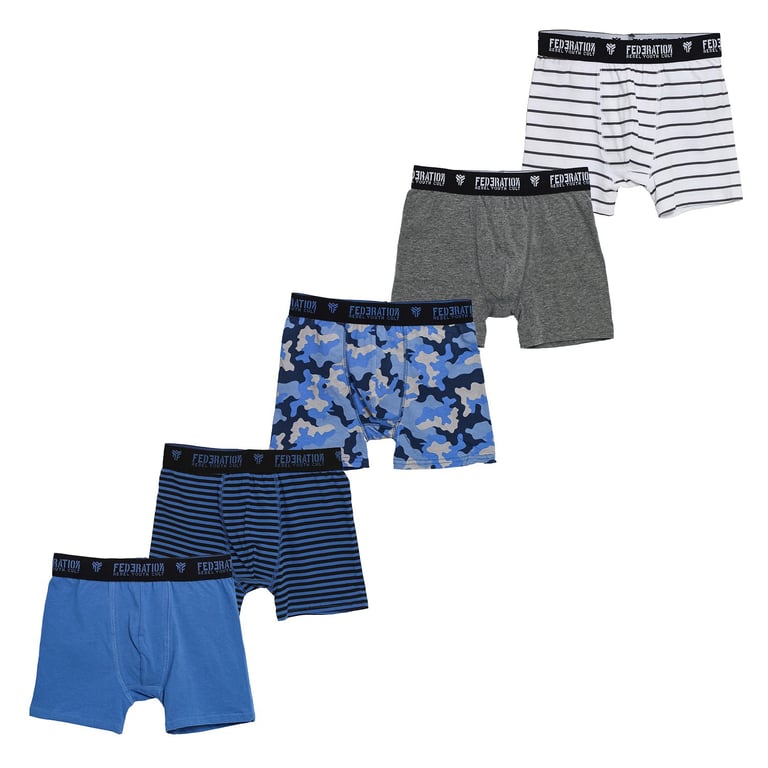 Boxers Niño Pack de 5 unidades Algodón FEDERATION FEDERATION ...