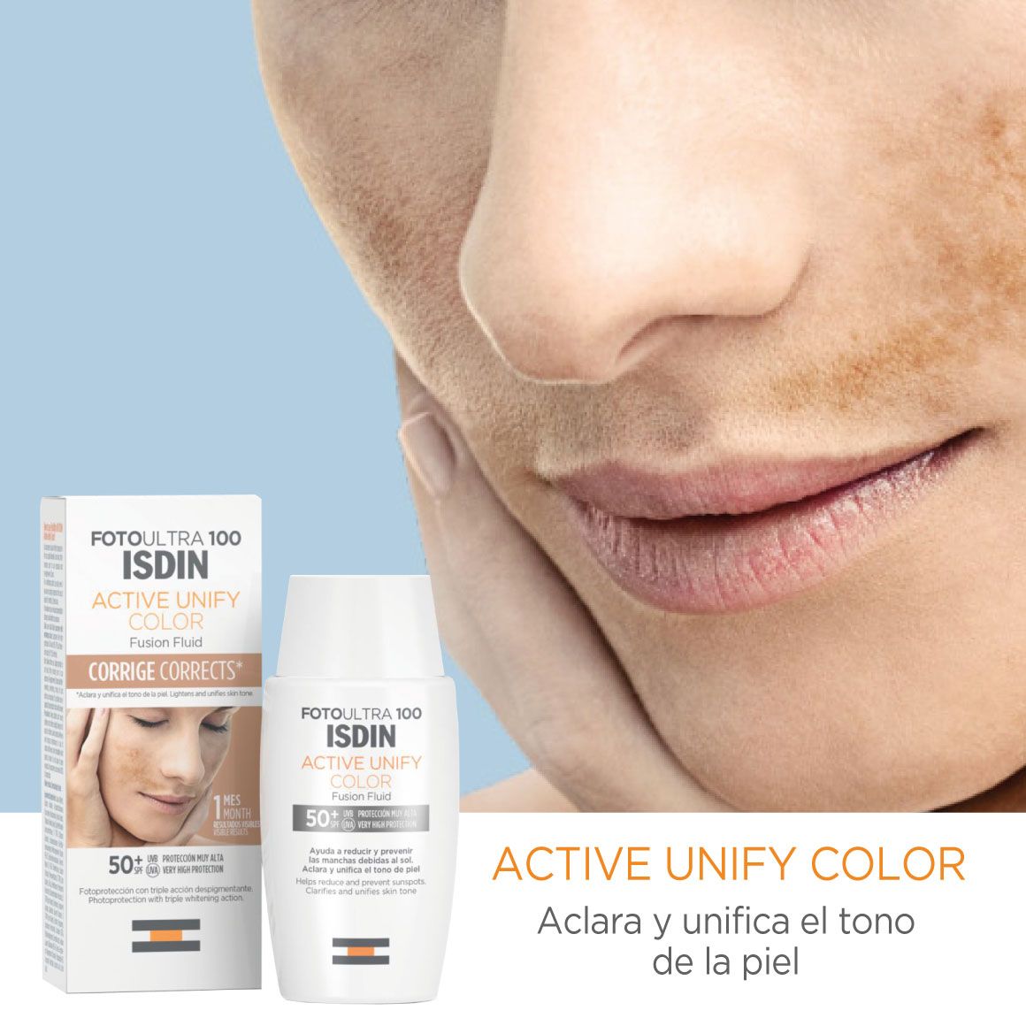 Bloqueador Solar Fotoultra Active Unify Color 50 ml Isdin para Todo ...