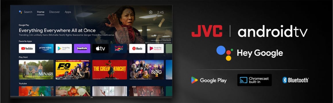 Televisor JVC 43 pulgadas LED 4K HDR Smart TV JVC | falabella.com