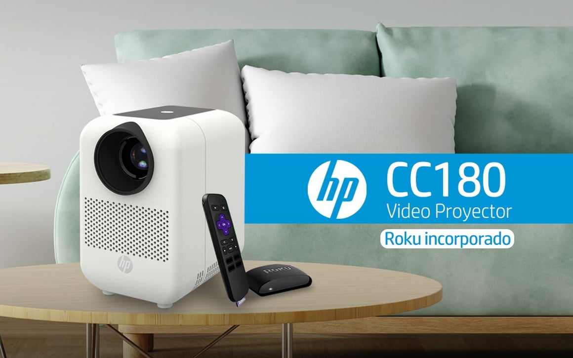 Proyector portátil HP CC180 HD 200 LED LUMENS HP | falabella.com