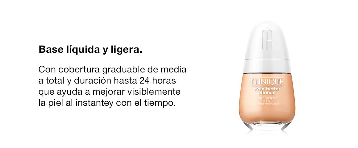 Maquillaje Clinique Base Liquida Even Better SPF 20 Clinical Serum ...